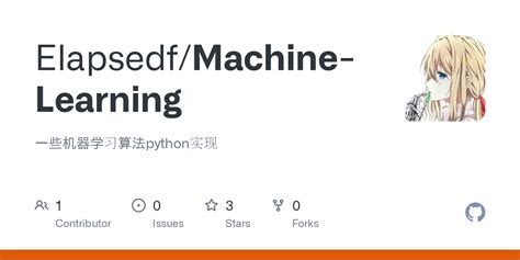 Github Elapsedf Machine Learning Python
