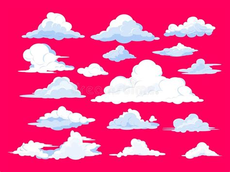 Clouds Vector Collection Cloud Computing Pack Stock Vector