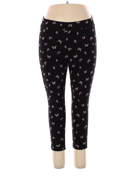 Torrid Animal Print Polka Dots Graphic Black Leggings Size 2x Plus 2