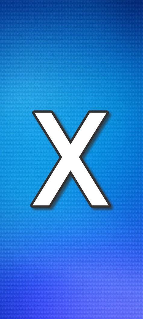 The Letter X In Blue
