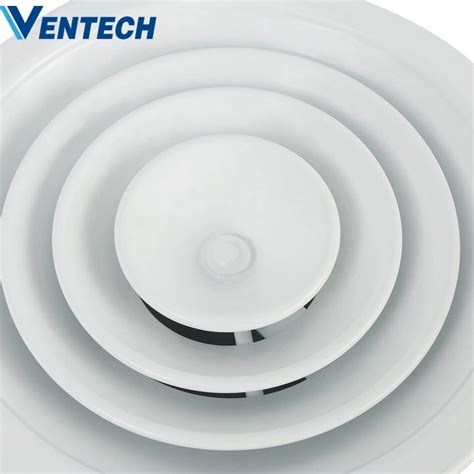 Hvac Aluminum Round Ceiling Diffuser With Plastic Damper China Air Diffuser And Round Diffuser