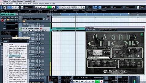 Steinberg Cubase And Magnus Choir Vst Vst3 Audio Units Plugins Playing