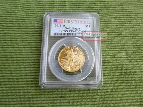 2013 W 25 Gold Eagle 1 2 Oz First Strike Pr 69 Dcam Lowest