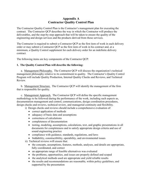 Electrical Contractor Quality Control Plan At Stephanie Daley Blog