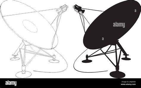 Satellite Antenna Vector Stock Vector Image And Art Alamy