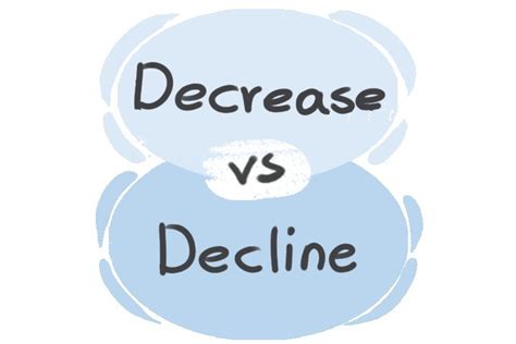 What Is The Difference Between Decrease And Decline Langeek