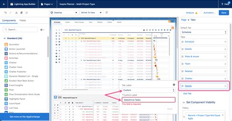 admin guide lightning component salesforce task view inspire