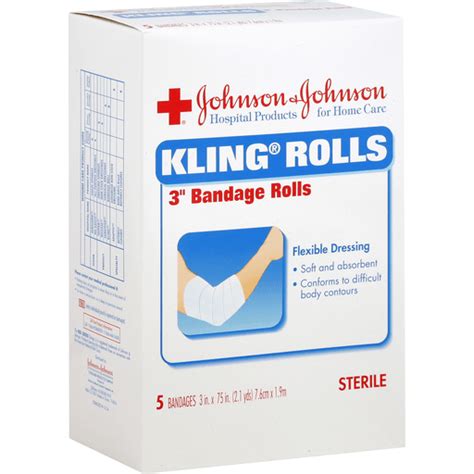 Johnsons Kling Rolls Bandages Rolls 3 Inch Health And Personal Care