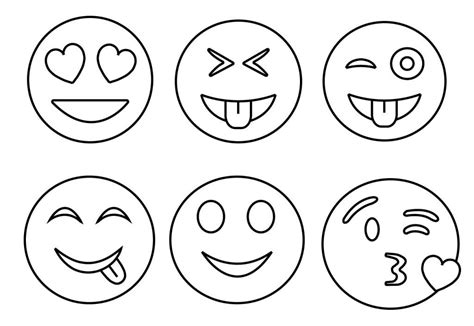 Dibujos De Emojis Para Colorear 50 Imágenes Gratis Para Imprimir