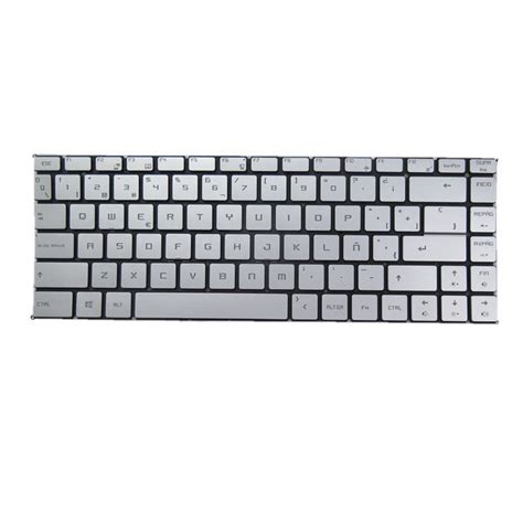Silver Laptop Backlit Keyboard For Msi Gf65 Thin 9sd 9se 9sex 9sexr