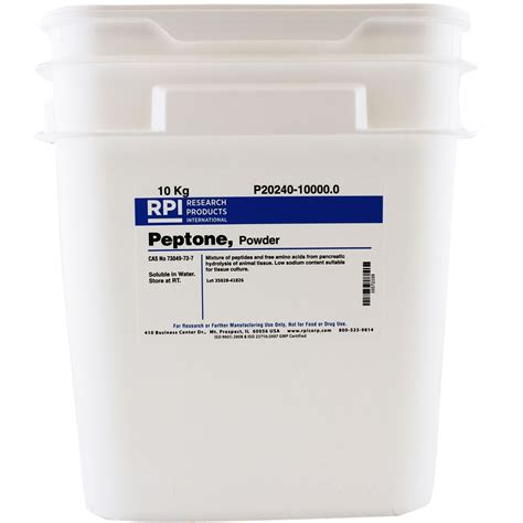 Peptone Powder 10 Kilograms Rpi P20240 100000