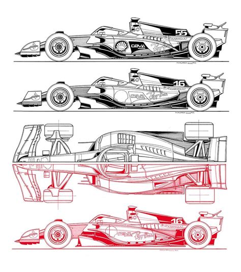 Formula 1 Car Drawing