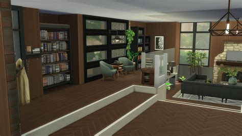 Mid Century Modern Split Level Book House Rthesimsbuilding