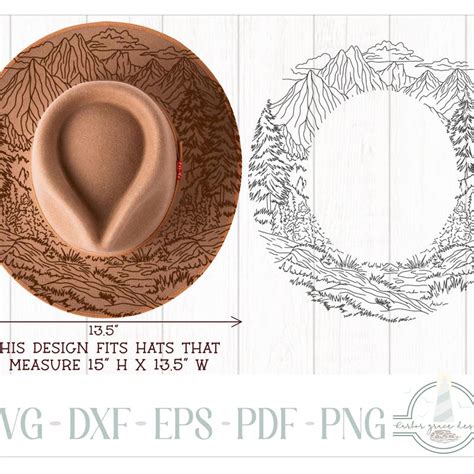 Tree Hat Burning Design Etsy
