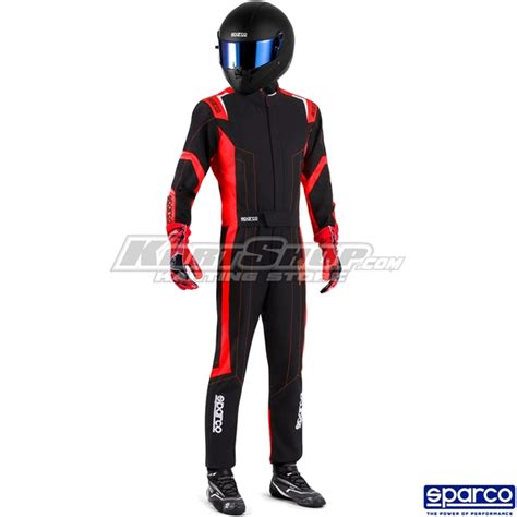 Driver Suit Thunder Black Red Size 130 Cm