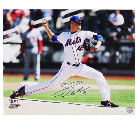 Zach Wheeler Signed New York Mets Unframed 16×20 Pitching Mlb Photo Radtke Sports