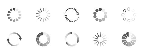 Download Signs Set Load Icons Data Royalty Free Vector Image