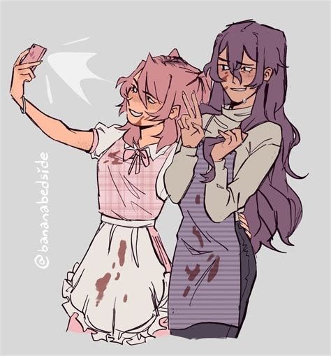 Pin De Ally3 Em Ddlc Esboços De Desenhos Animados Personagens De