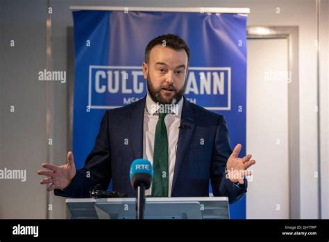 Sdlp Leader Colum Eastwood Speaking To Party Members And Invited Guests