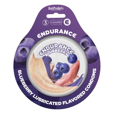 Endurance Condoms Blueberry 3pk