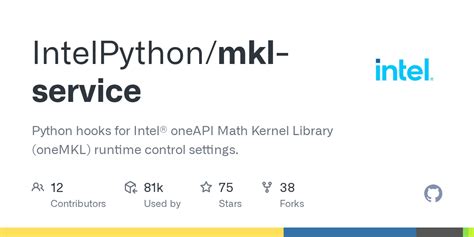 Github Intelpythonmkl Service Python Hooks For Intel® Oneapi Math