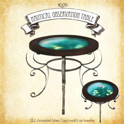 Second Life Marketplace [noctis] Nautical Observation Table