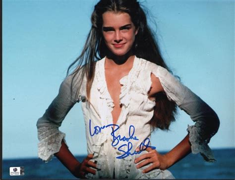 Brooke Shields Sexy Blue Lagoon Signed 11x14 Photo Ga 1727796248