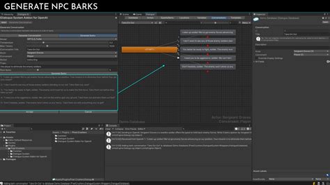 Dialogue System For Unity Addon For OpenAI ElevenLabs Other Generative AI