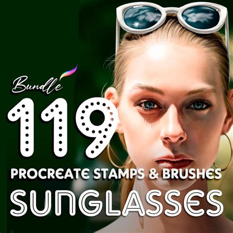 Glasses Stamps Brushes For Procreate Portrait Brushes Etsy