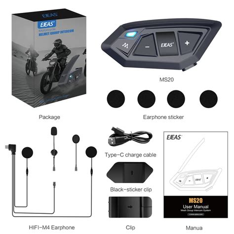 Exploring The Ultimate Connectivity Ejeas Ms20 Motorcycle Intercom For Group Riding