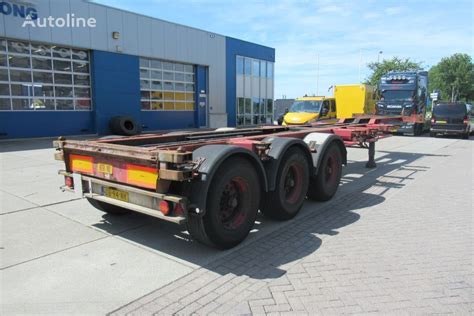 Renders Container Chassis Extendable On Rear Bpw Drum Container Chassis Semi Trailer For