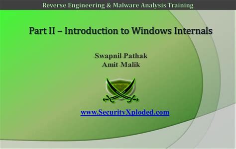 Reversing And Malware Analysis Training Part 2 Introduction To Windows