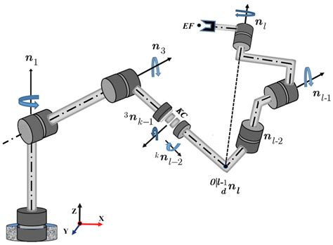 Exoskeleton And Coordinate Frames Of The 7 Dof Human Arm Model Download Scientific Diagram