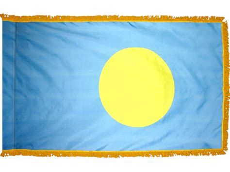 Palau Indoor Presentation Flagpole Set 11 Gold Pole • Flagsource Unlimited