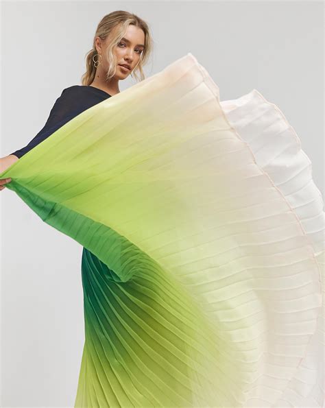 Joanna Hope Ombre Print Pleated Dress Fashion World
