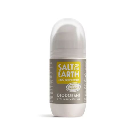 Salt Of The Earth Amber Sandalwood Roll On Pink Lab