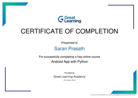 Greatlearningacademy Greatlearning Glacertificate Python Android