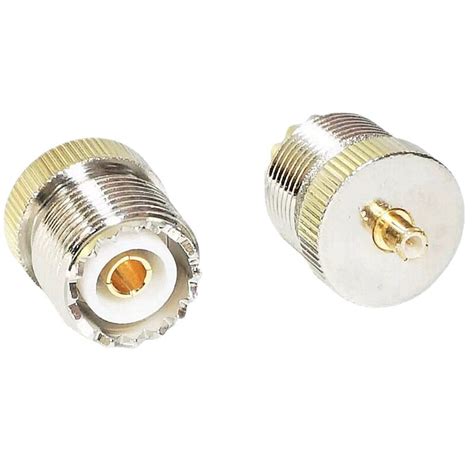 Conector Recto Sl16 Uhf So239 Hembra A Mcx Macho Conector Hembra Uhf A
