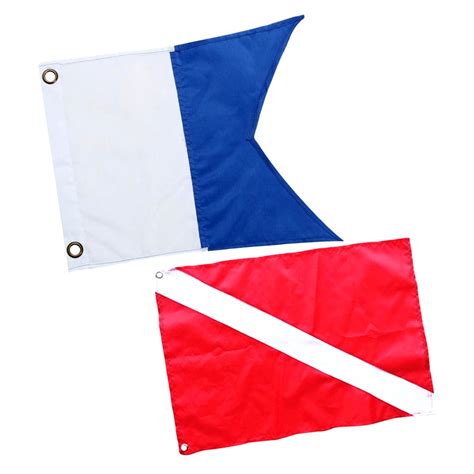 International Dive Flags 2pack Scuba Diver Flag 2024inch Polyester