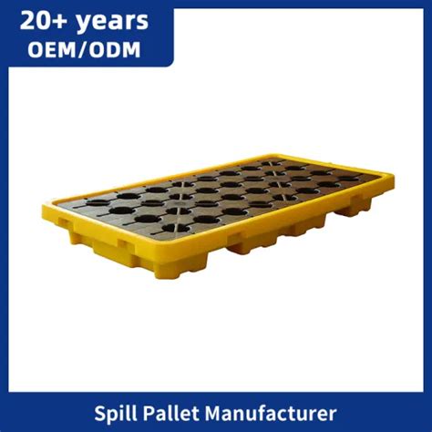 Chemical Liquids Leakproof Tray Spill Containment Pallet Secondary
