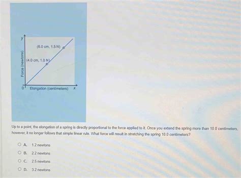 Solved Up To A Point The Elongation Of A Spring Is Directly