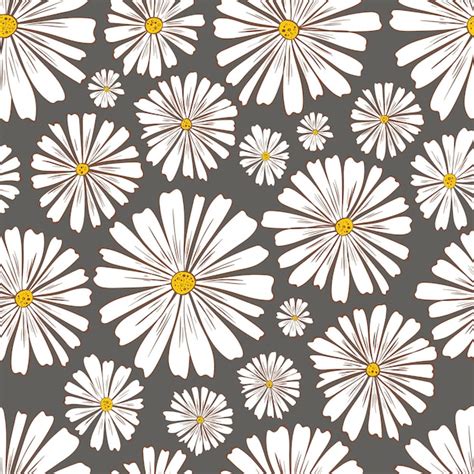 Premium Vector Daisy Pattern