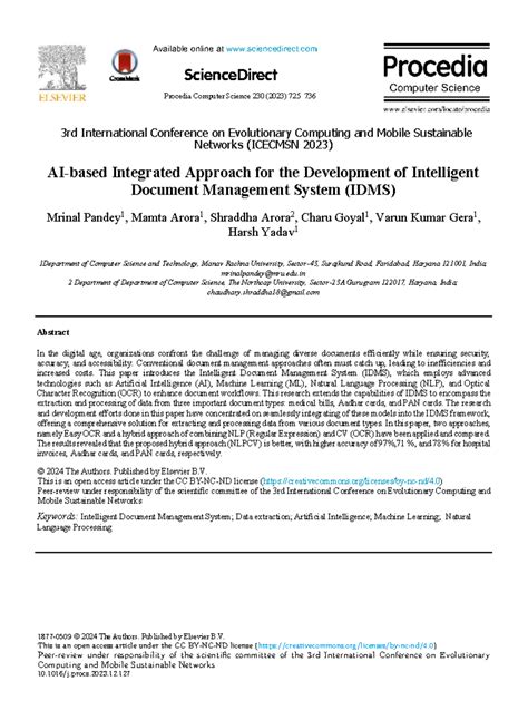 Intelligent Document Management System Idms For Medical And Id Cards