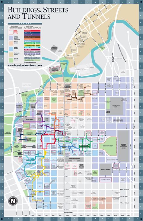 Downtown Houston Tunnels Restaurants Map At Maggie Martinez Blog