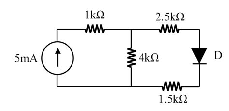 Solved Find The Current Passing Through The Diode In