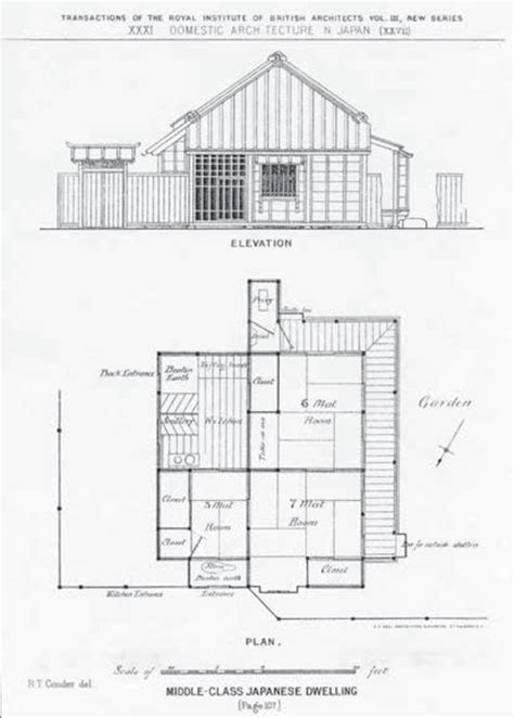 Elevation And Plan Of A Middle Class Dwelling Download Scientific Diagram