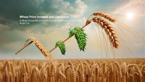 Premium Photo Photo Realistic As Wheat Price Increase And Decrease Concept As A View