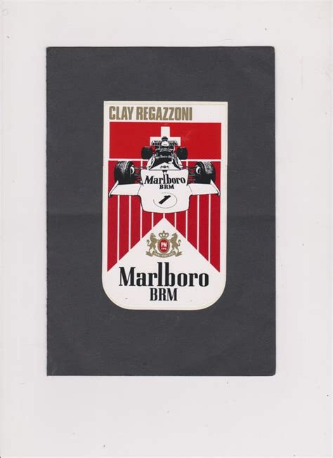 Sticker Marlboro Formule 1 Brm Clay Regazzoni Doccasion à Bex Pour