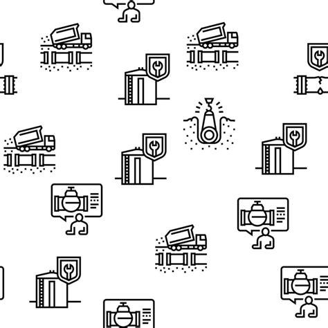 Pipeline Construction Vector Seamless Pattern 18777296 Vector Art At Vecteezy