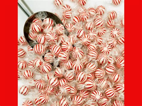 Jumbo Peppermint Balls Hard Candy Individually Wrapped 2 Pounds Peppermints